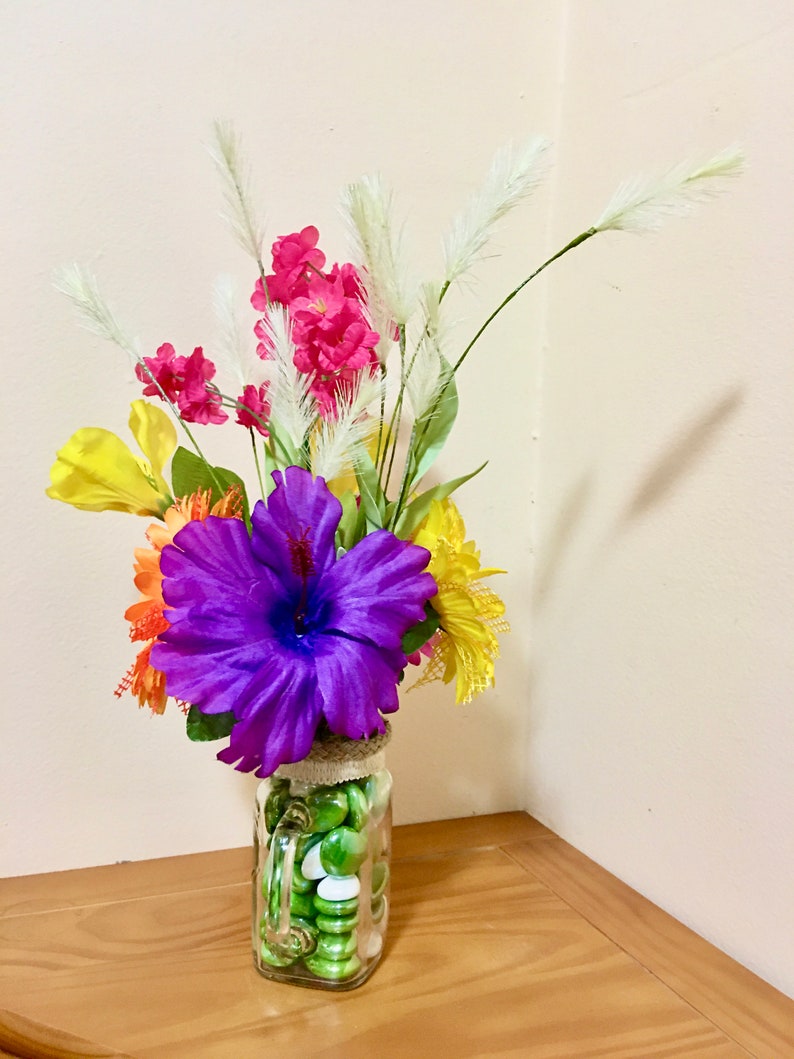 Spring Silk Floral Arrangement Centerpiece/artificial Flower - Etsy