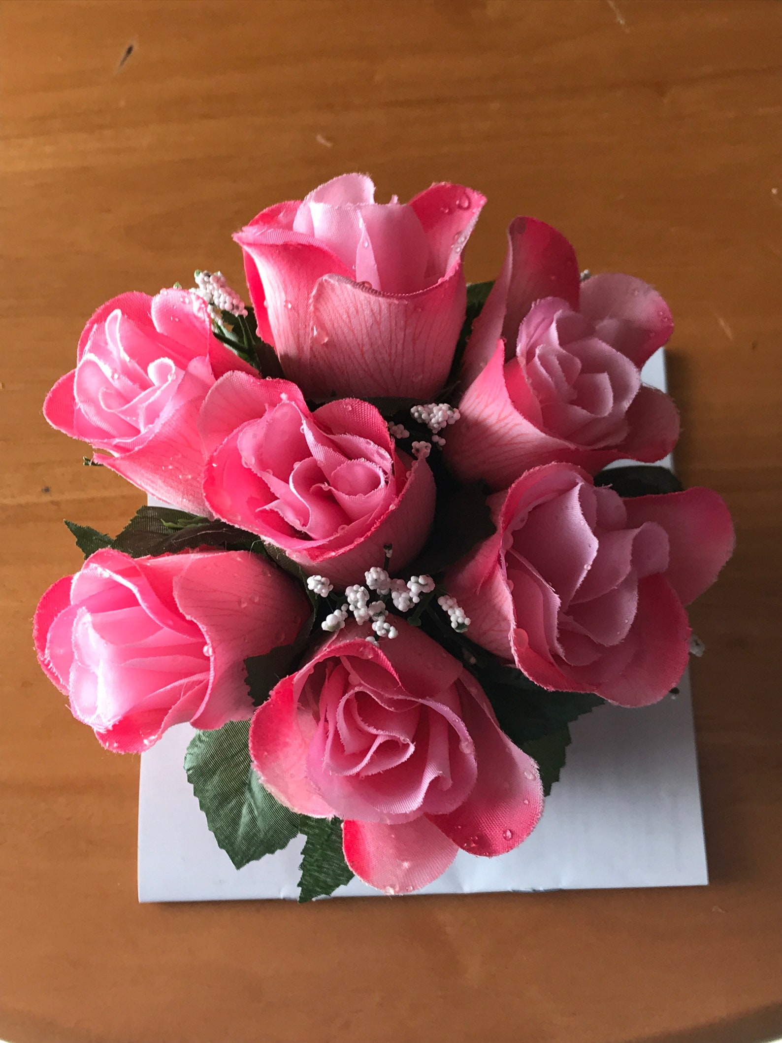 Pink Silk Floral Arrangement/pink Roses Floral - Etsy