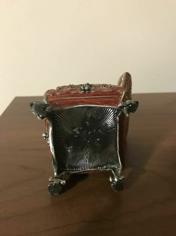 Victorian Style Miniature Chair Jewelry Box tray/Jewe… - Gem