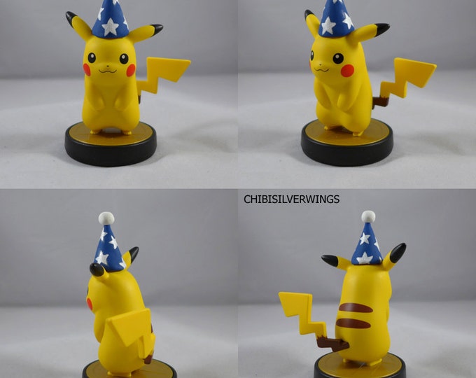 Pikachu Blue Party Hat Wizard Hat Amiibo Custom - Etsy