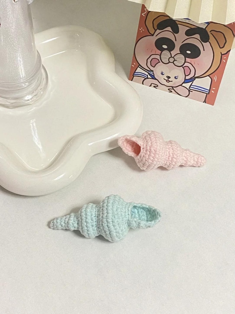No Sew Conch Shell Crochet Pattern Beach Sea Shell Amigurumi No Stuff ...