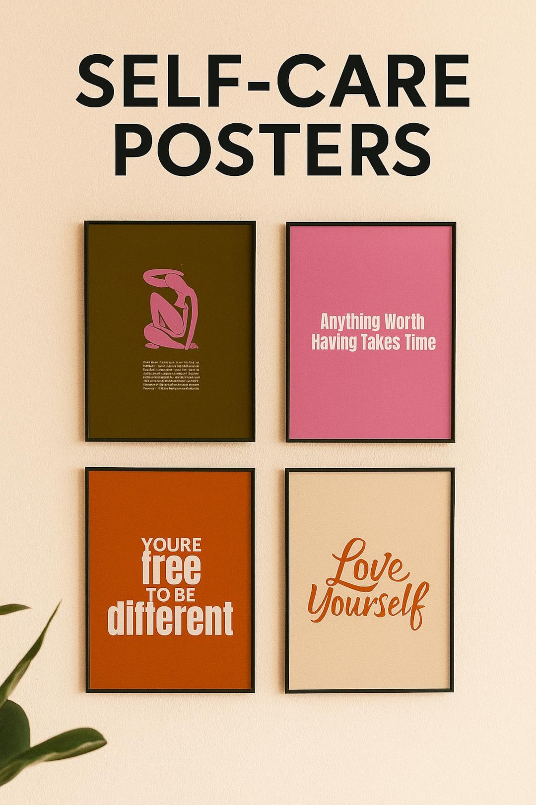 8 Stylish Self-care Posters - Etsy