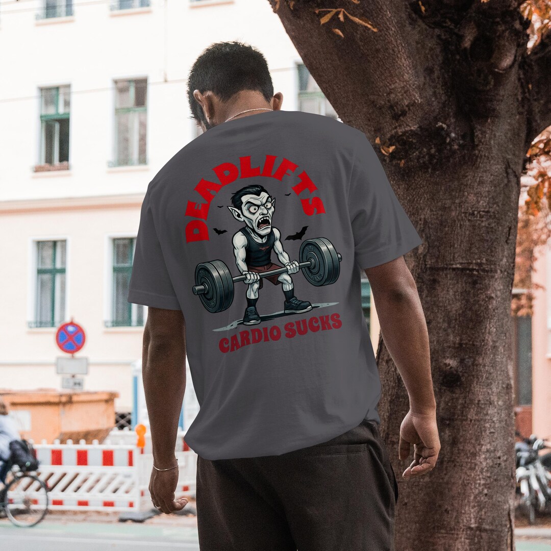 Vampire Gym Deadlift Tee: Funny Halloween Workout Shirt - Etsy