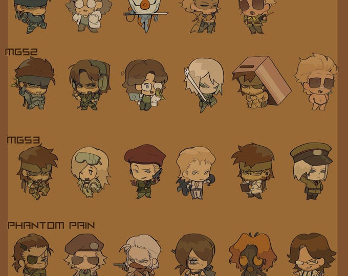 Metal Gear Solid Snake Enamel Pin - Cardboard Box - 1 Inch - the Orange ...