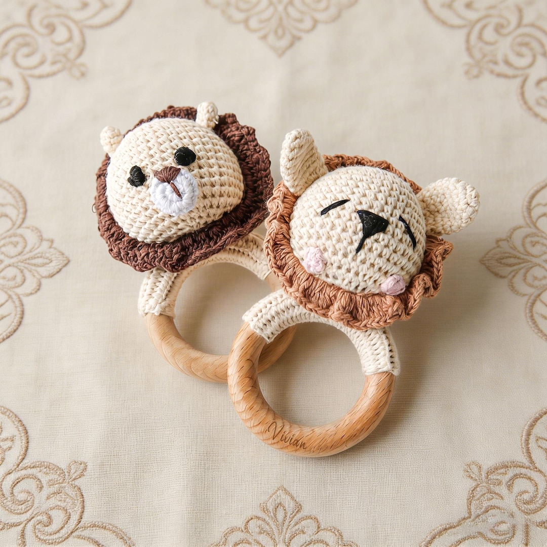 Animal Rattle With Babies Name, Custom Baby Shower Gift, Name Engraving ...