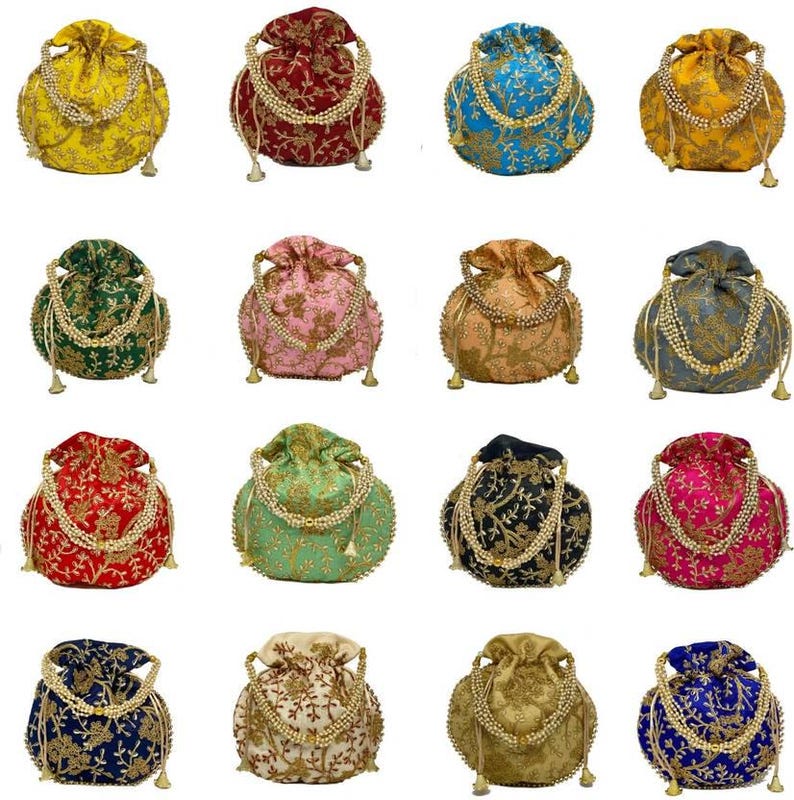 Lot of 200 Indian Handmade Women's Embroidered Clutch Purse, Pouch ...