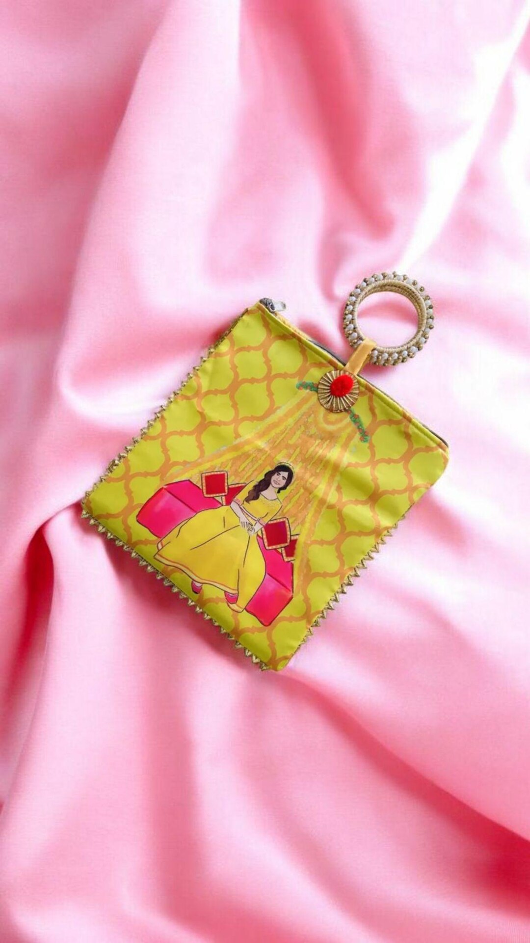 Potli Bags for Wedding & Haldi Ceremony, Designer Ethnic Clutch Pouch ...