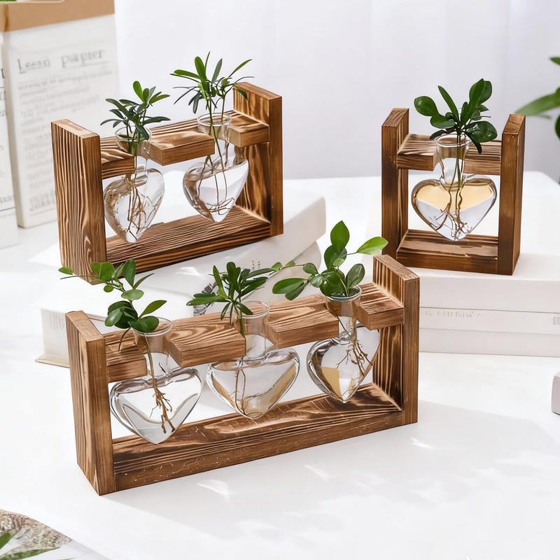 Glass Jar Plant Stand - Etsy