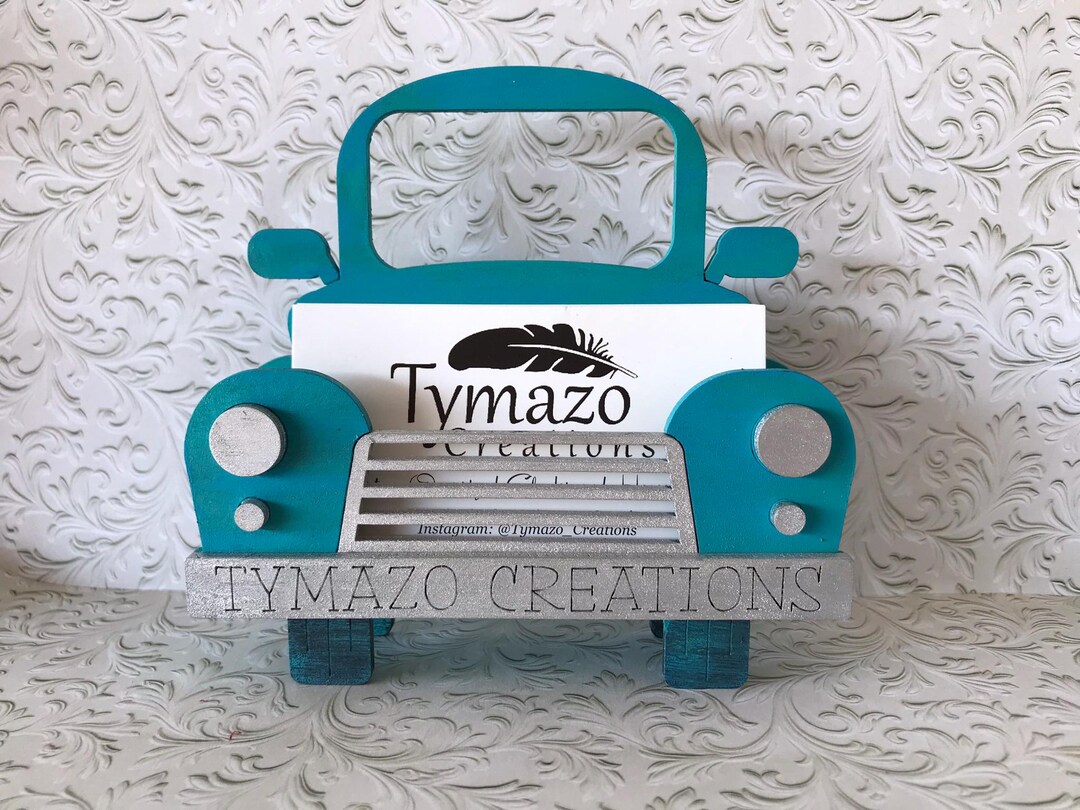 Vintage Car Business Card Holder SVG FILE ONLY - Laser Ready for 3mm ...