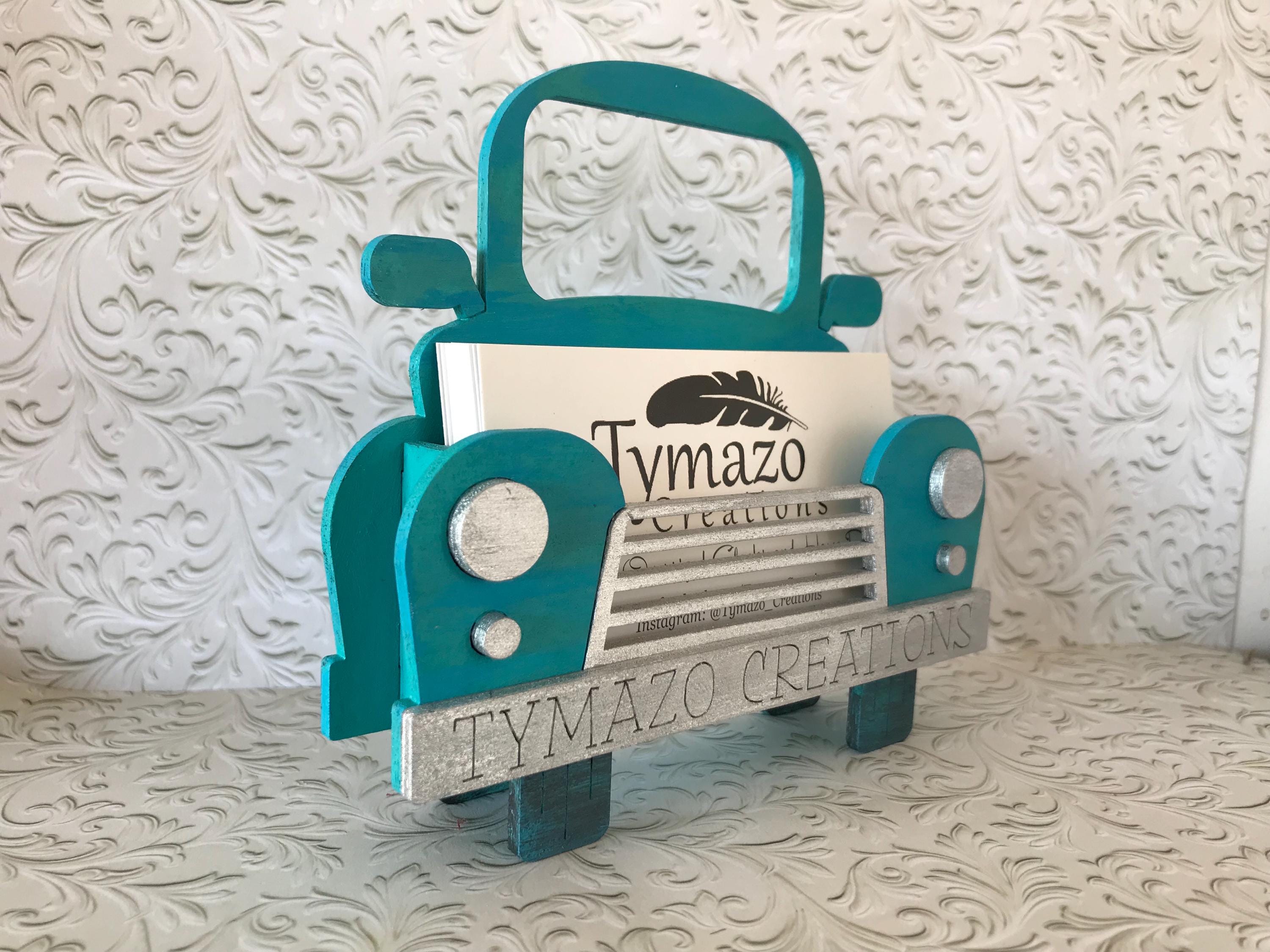 Vintage Car Business Card Holder SVG FILE ONLY - Laser Ready for 3mm ...