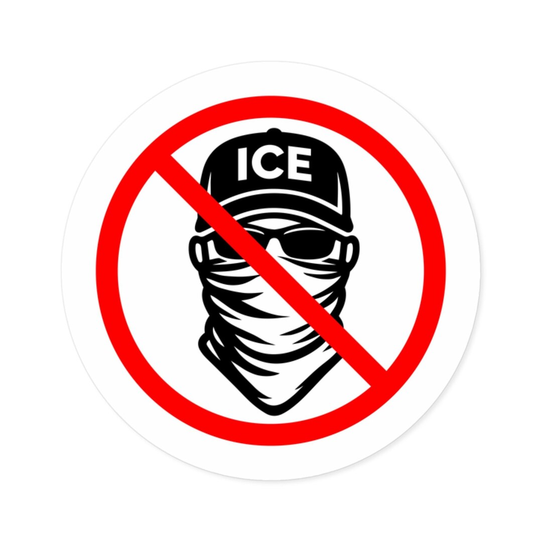 No ICE Logo Vinyl Sticker | Anti ICE Decal - Etsy