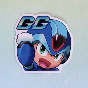 Mega Man X GG Cute Anime Emote Vinyl Sticker - Etsy