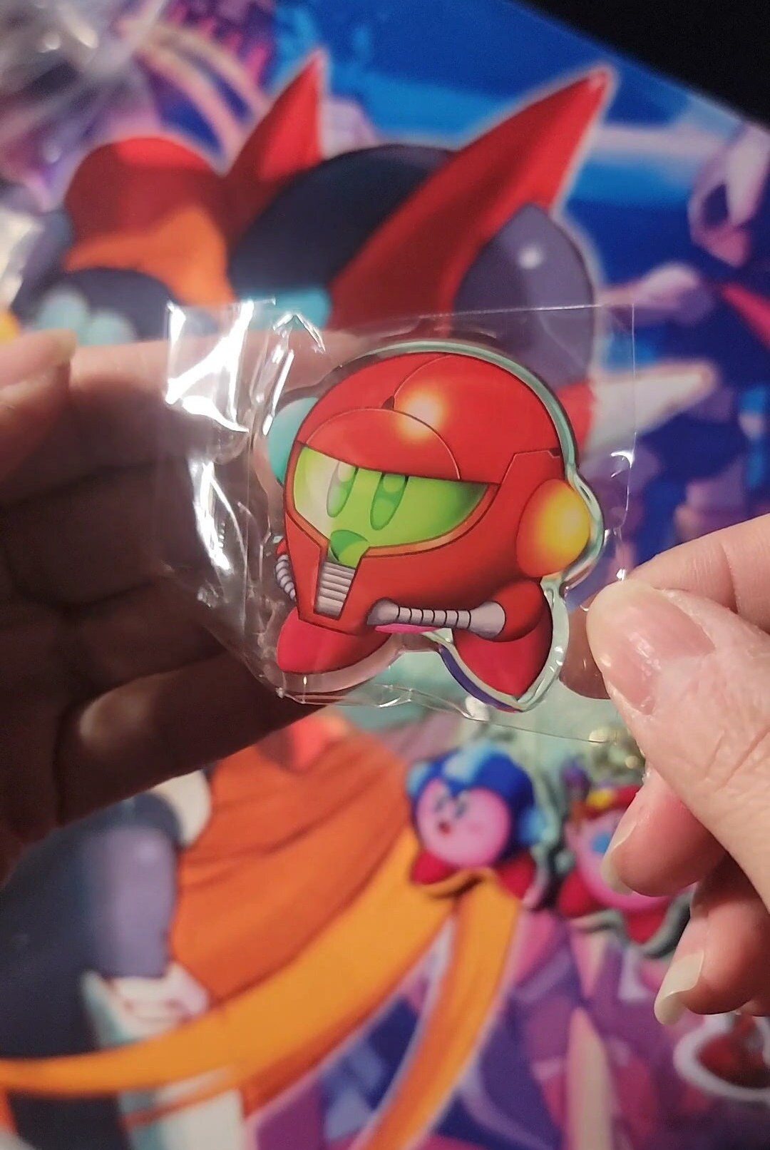 Metroid Samus Kirby Cute Emote Acrylic Pin - Etsy