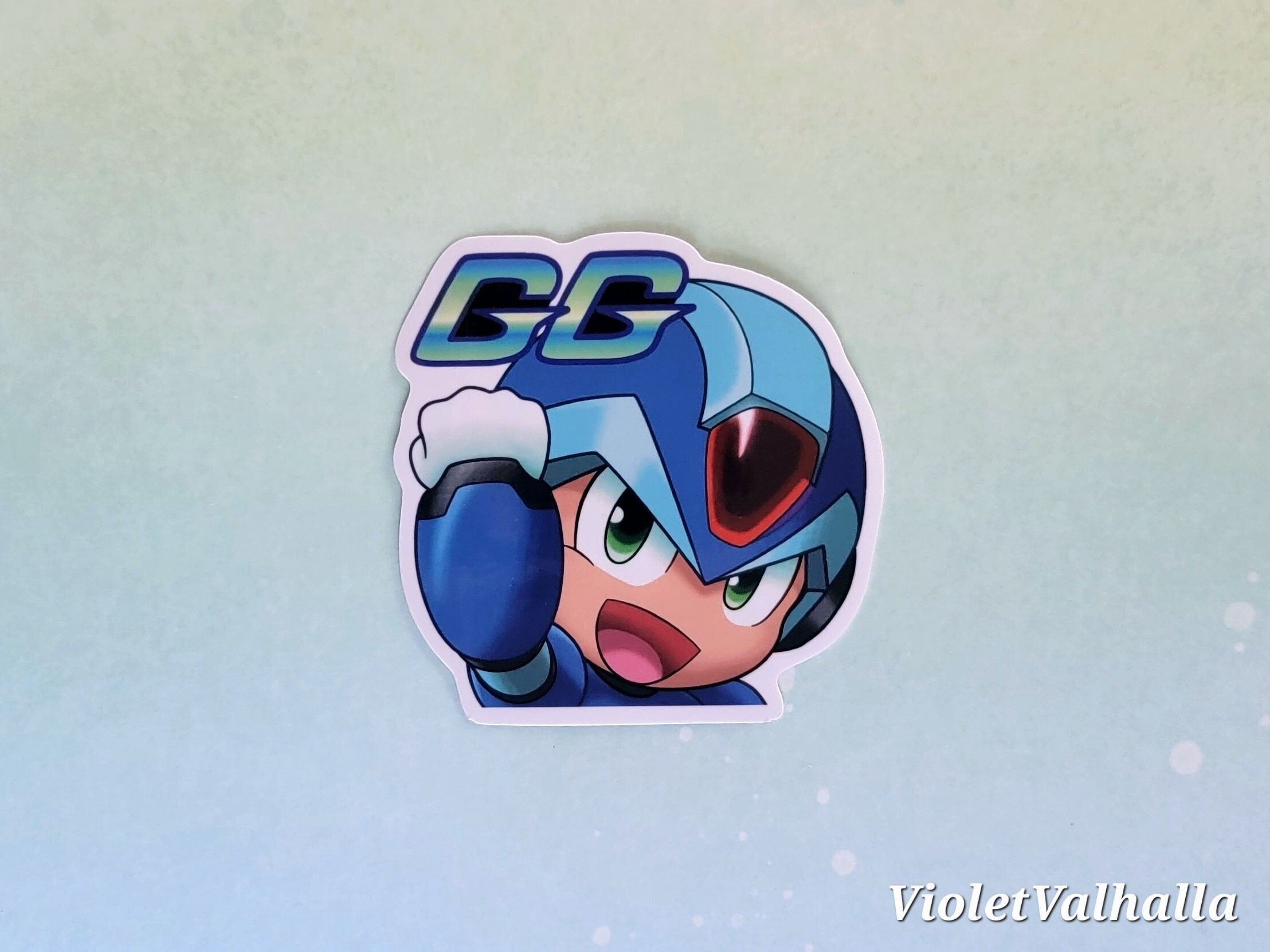 Mega Man X GG Cute Anime Emote Vinyl Sticker - Etsy