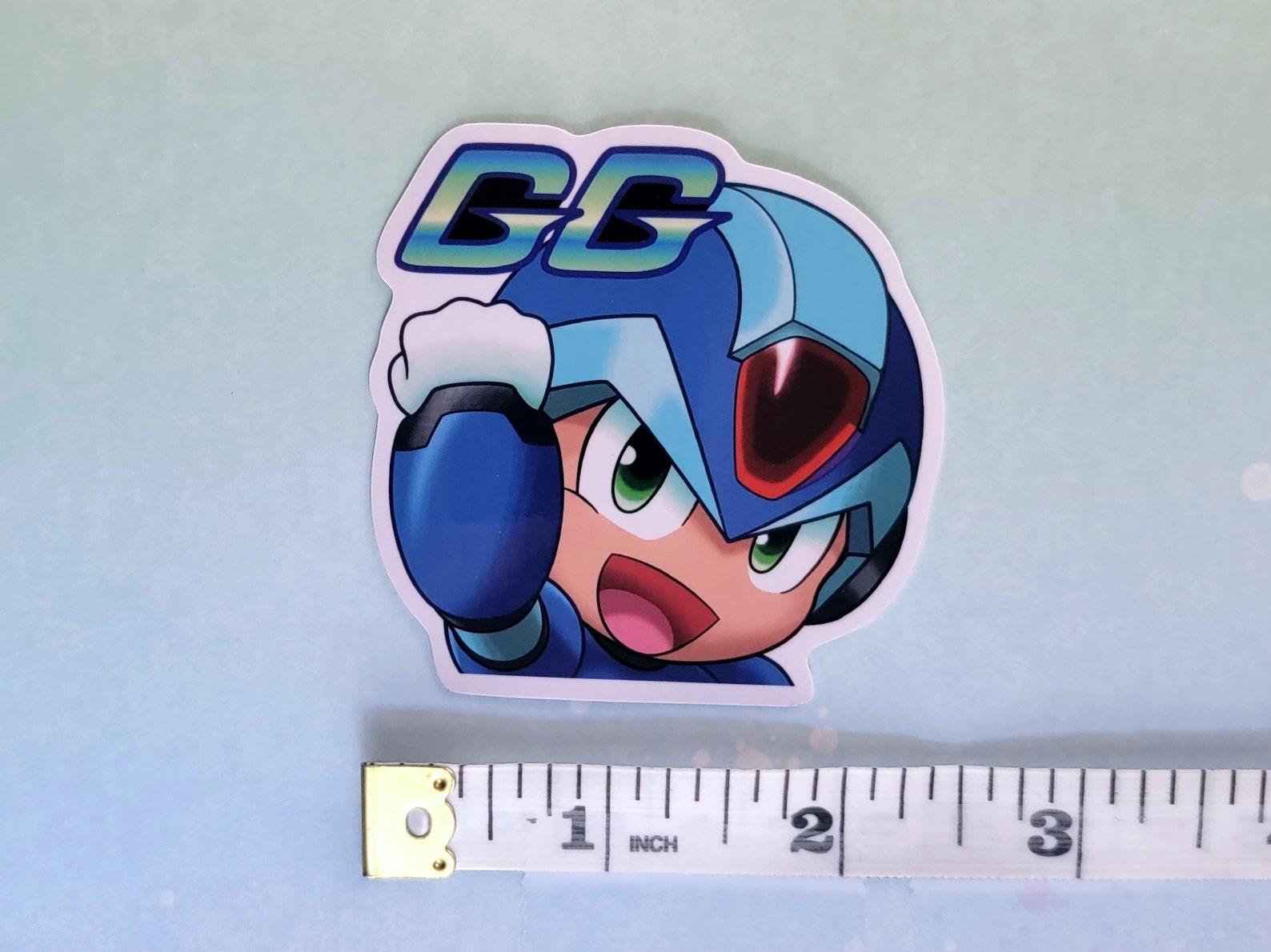 Mega Man X GG Cute Anime Emote Vinyl Sticker - Etsy