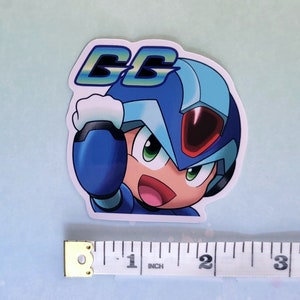 Mega Man X GG Cute Anime Emote Vinyl Sticker - Etsy