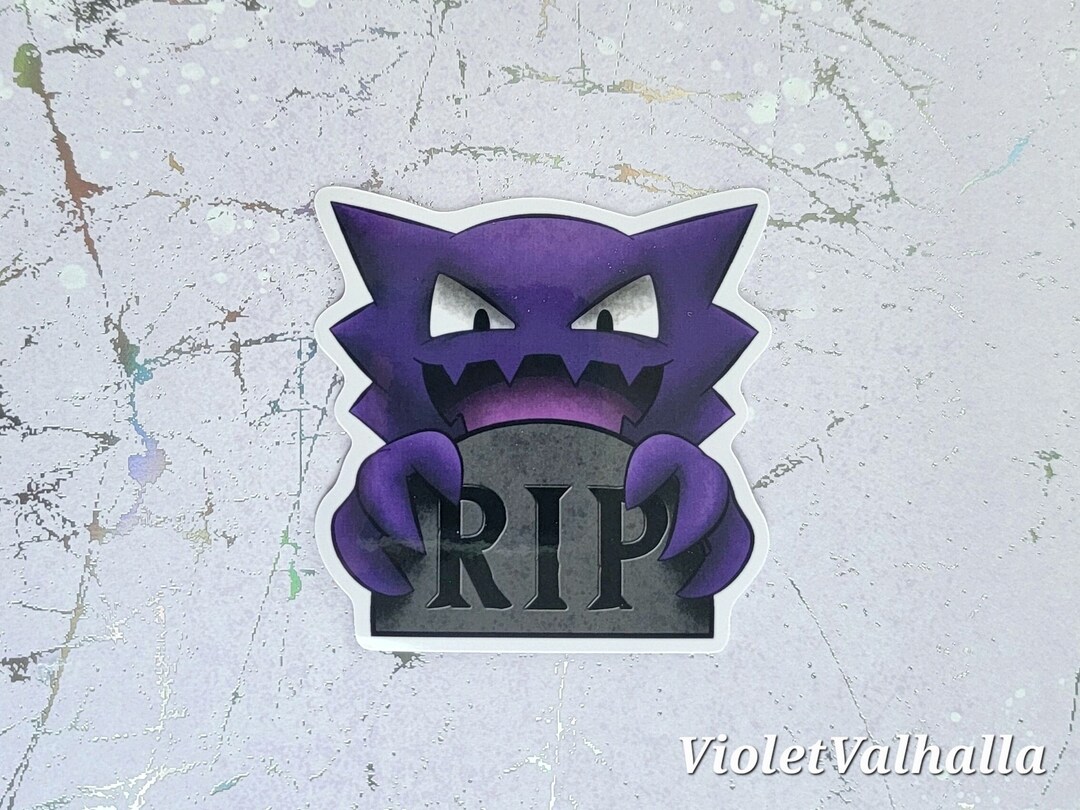 Haunter RIP Pokemon Emote Vinyl Sticker - Etsy