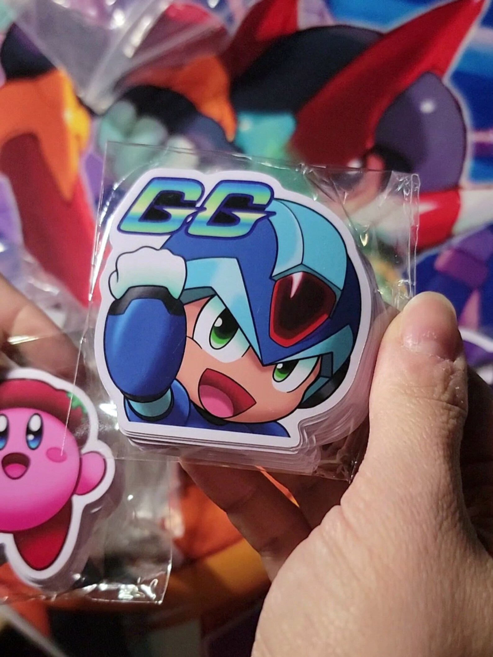 Mega Man X GG Cute Anime Emote Vinyl Sticker - Etsy