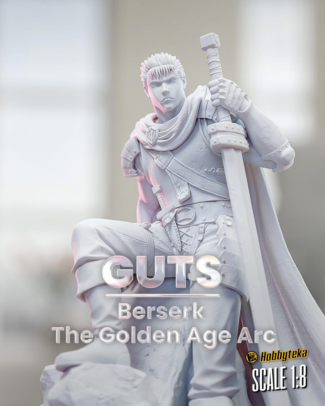 Guts Berserk – 3D Printed Figurine DIY Kit – Fan Art Resin Statue ...