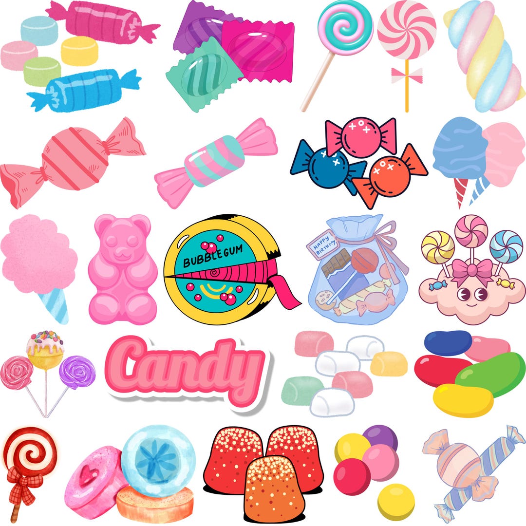 Candy SVG Bundle, Candy Cutting File, Candy Silhouette, Candy Clipart ...