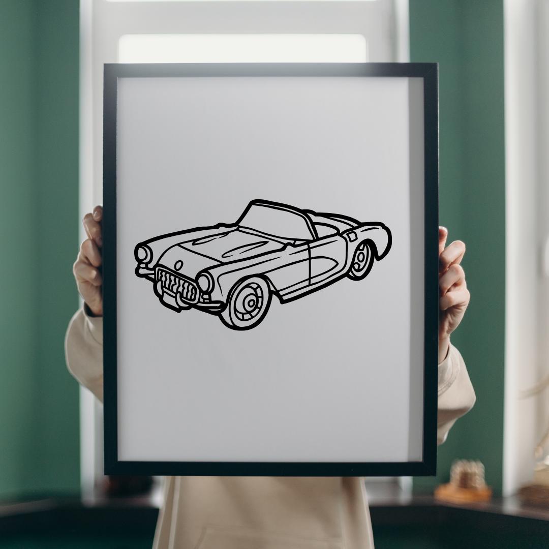 Sports Car SVG Bundle: Muscle, Classic & Modern Car Clipart (digital ...