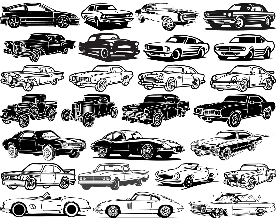 Muscle Car SVG Bundle, Muscle Car Png, Muscle Car Eps, Muscle Car ...