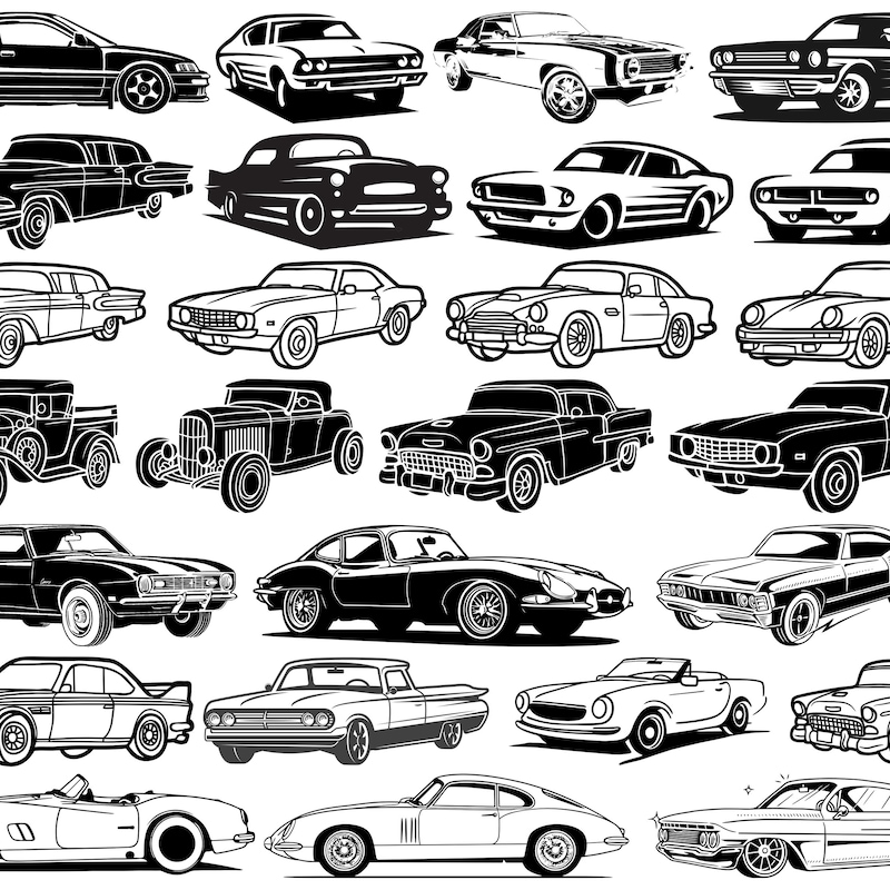 Muscle Car Print - Etsy