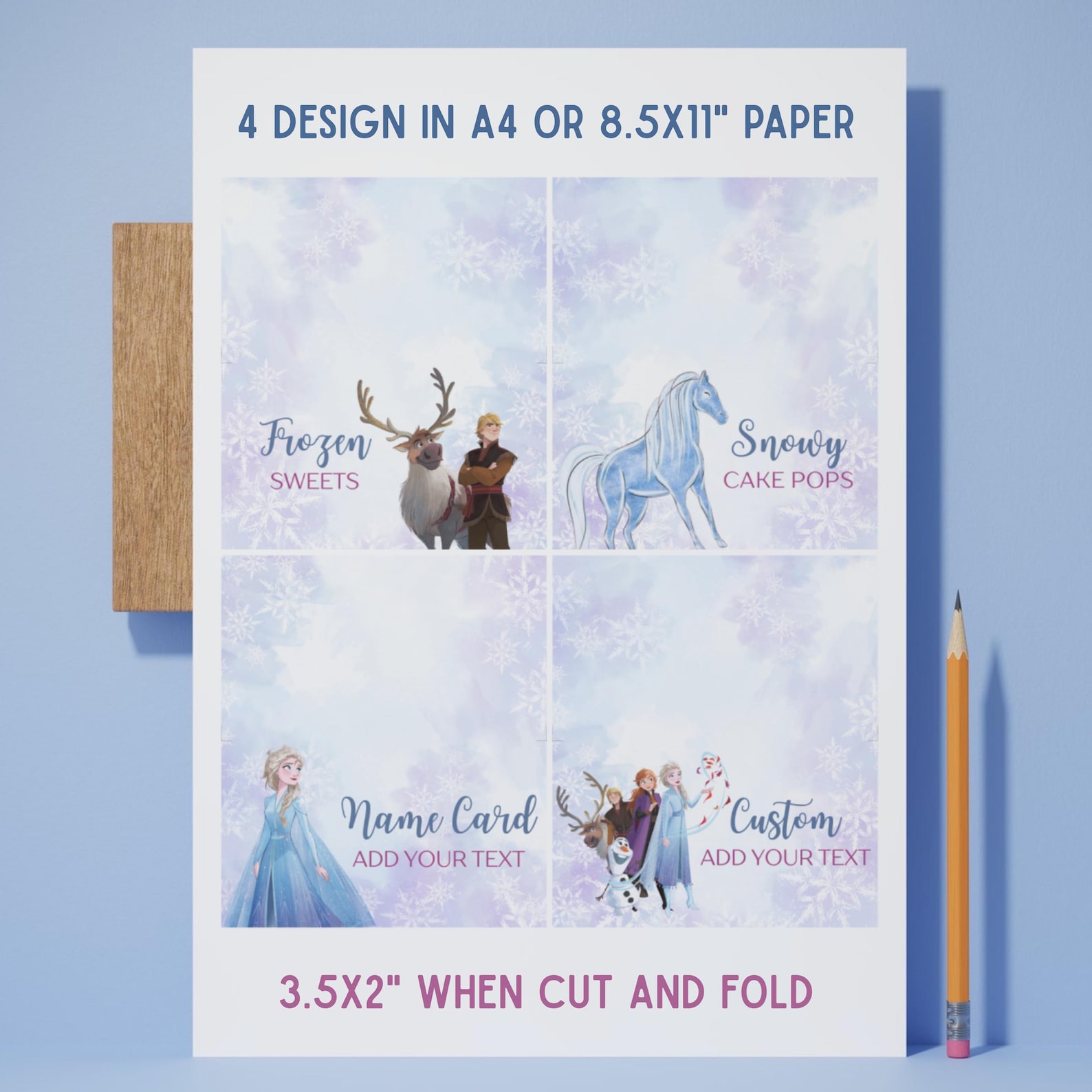 Frozen Theme Food Labels Princess Elsa Birthday Food Tent Cards ...