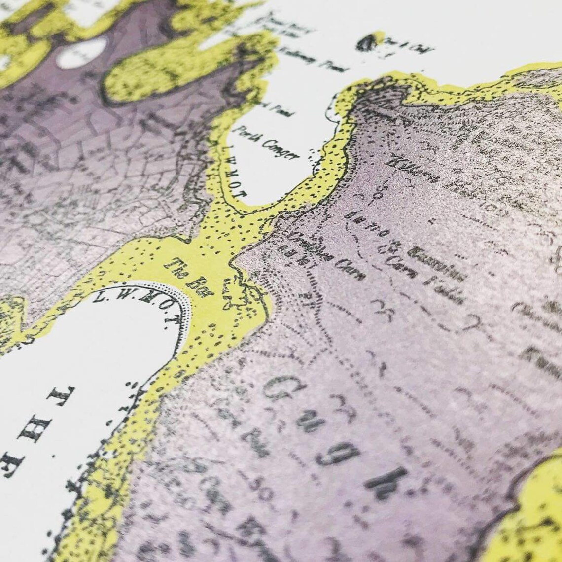 Hand-printed Map of St Agnes, Isles of Scilly - Etsy UK