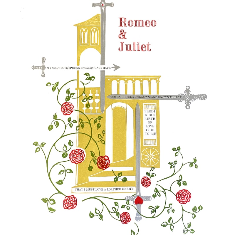Romeo and Juliet Poster - Etsy