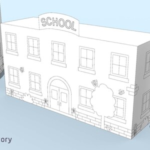 Printable Paper Craft for Kids, DIY Paper City Building Set (PDF ...