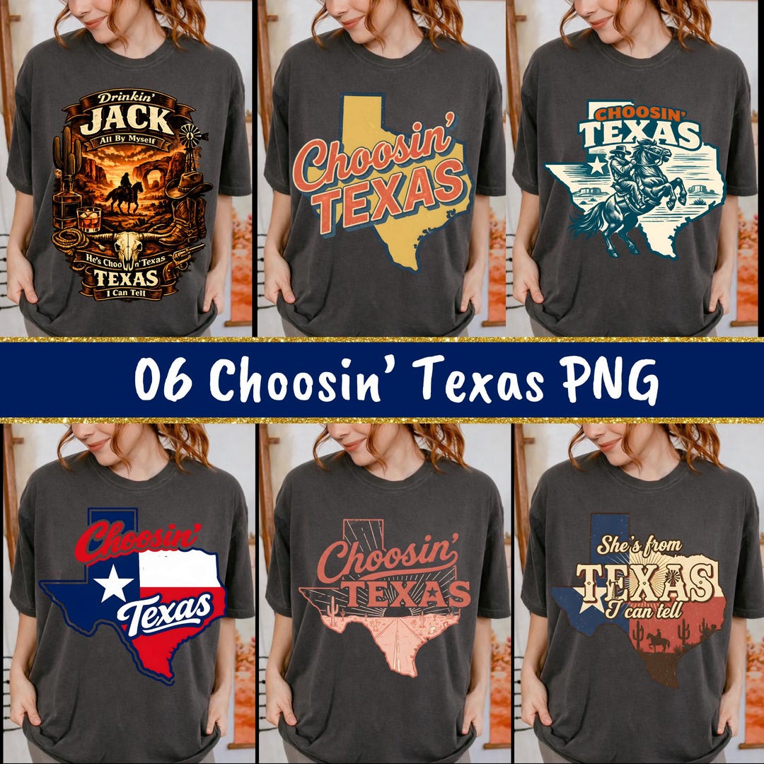 Choosing Texas PNG Bundle She’s From Texas I Can Tell Western Cowgirl ...
