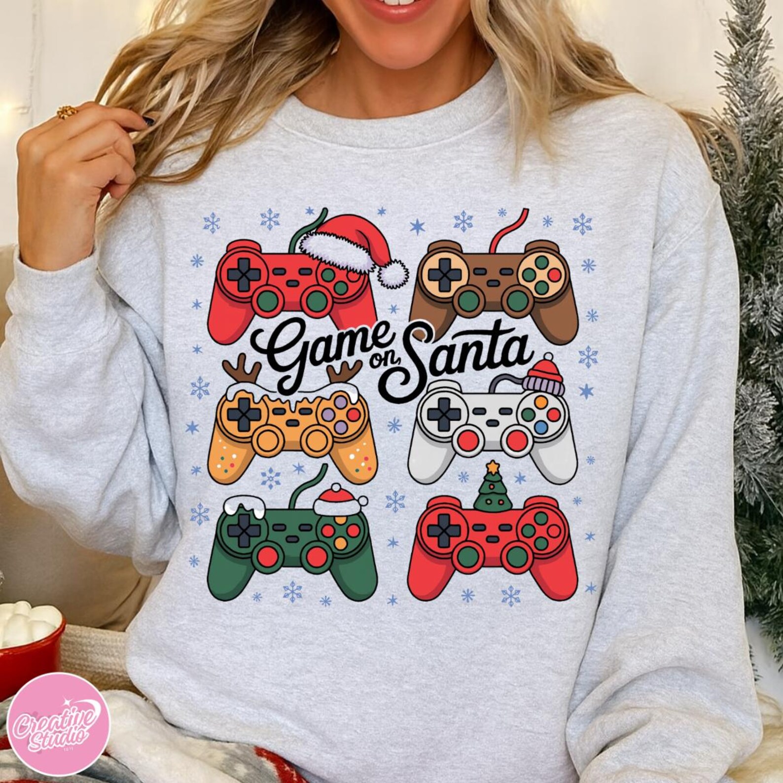 15 Christmas Gamer PNG Bundle Video Game Controller Sublimation Design ...