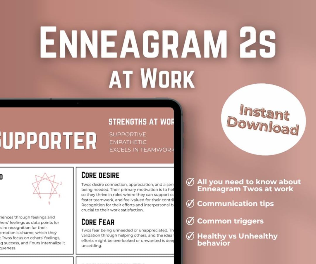 Enneagram Type Two at Work | Digital Download | Strengths, Triggers ...