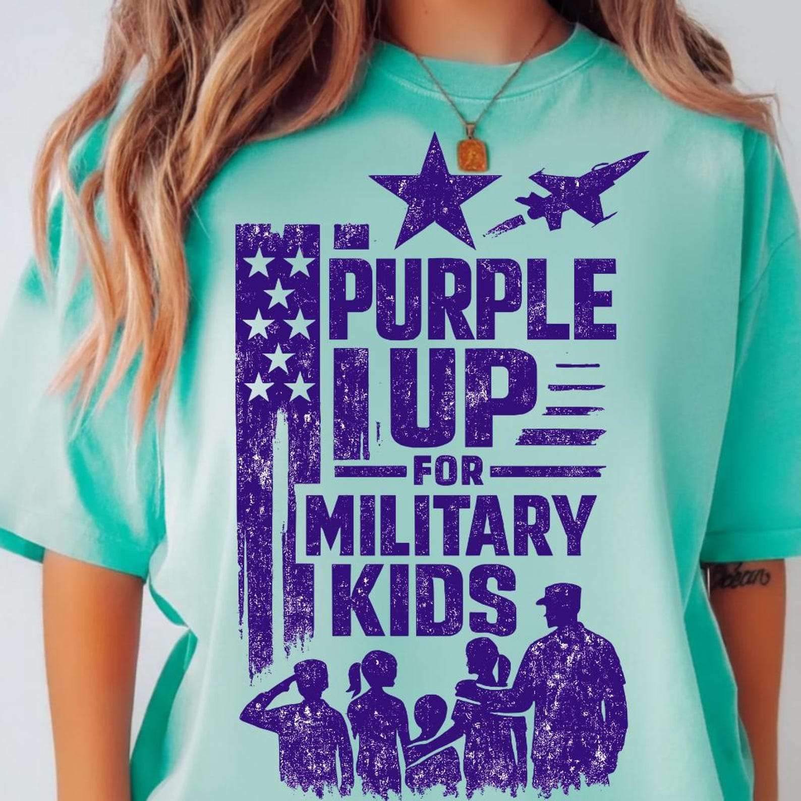 Military Child PNG Bundle | Purple up Month of the Military Child ...