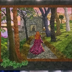 AWARD-WINNING Art Quilt, Medieval, Castle, Featured in Art Quilting ...