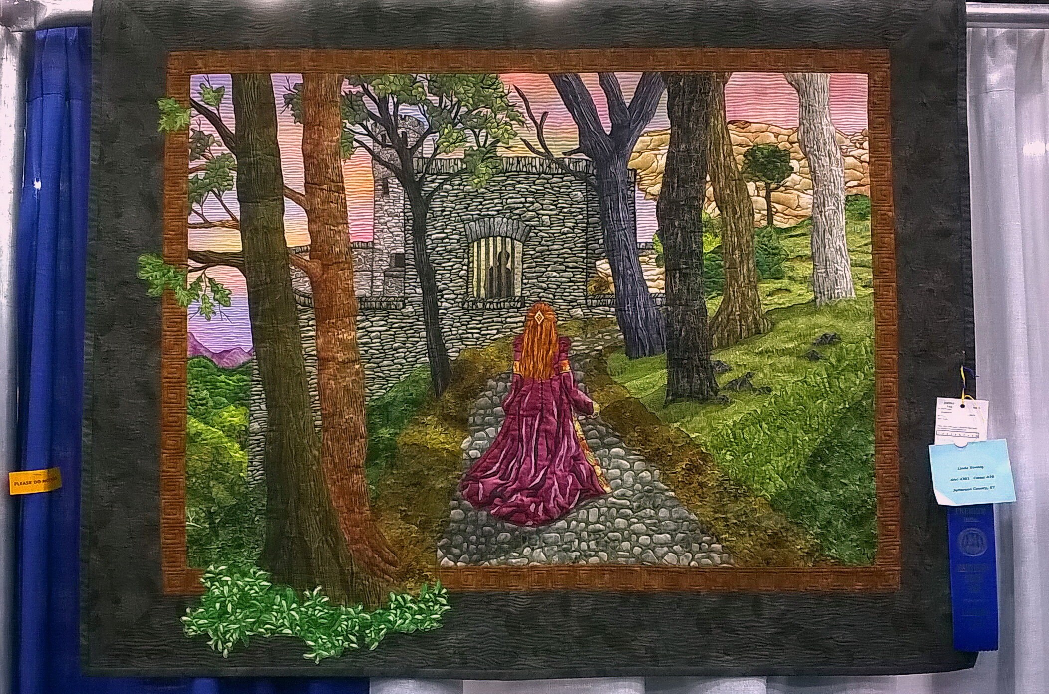 AWARD-WINNING Art Quilt, Medieval, Castle, Featured in Art Quilting ...