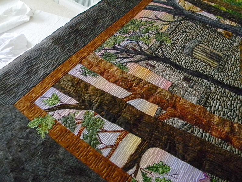 AWARD-WINNING Art Quilt, Medieval, Castle, Featured in Art Quilting ...