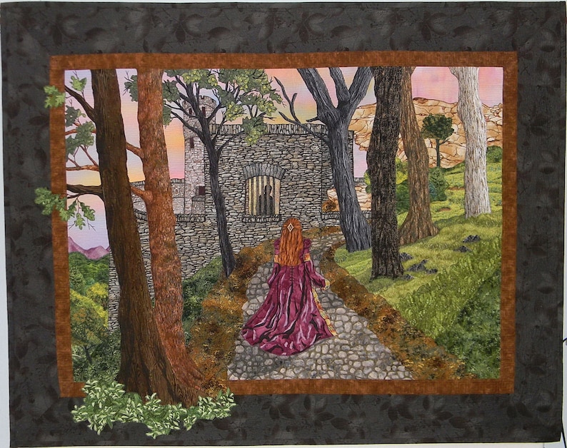 AWARD-WINNING Art Quilt, Medieval, Castle, Featured in Art Quilting ...