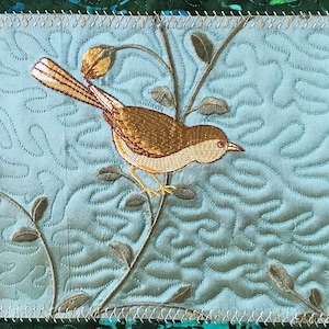 Bird Art Quilt, Bird Tapestry - Etsy