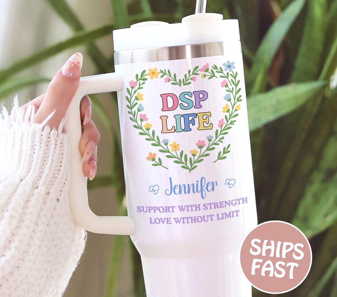 Personalized DSP 40oz Tumbler, Direct Support Professional Appreciation ...
