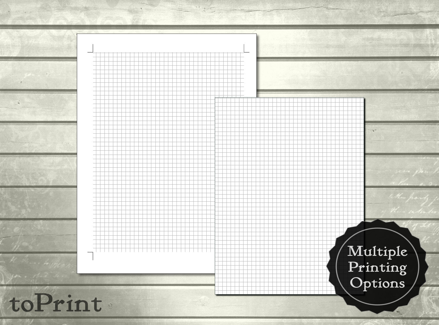 5mm Square Grid and Dot Grid 7x9.25 Size Printable - Etsy