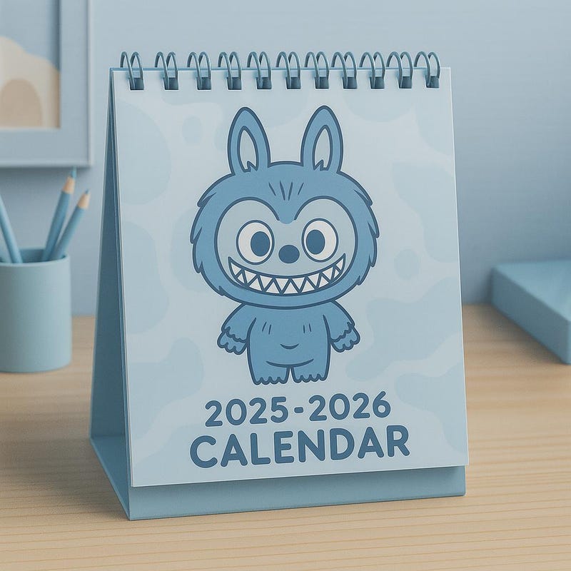 Printable labubu 2026 calendars - Etsy.de