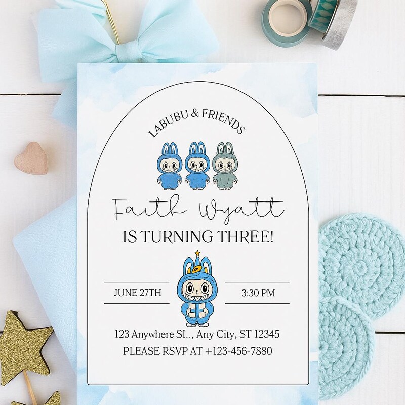 Labubu Birthday Card - Etsy