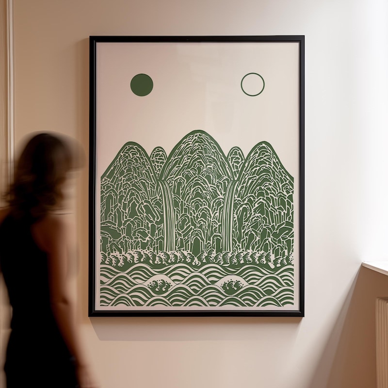 Korean Art Fabric Wall Art - Etsy