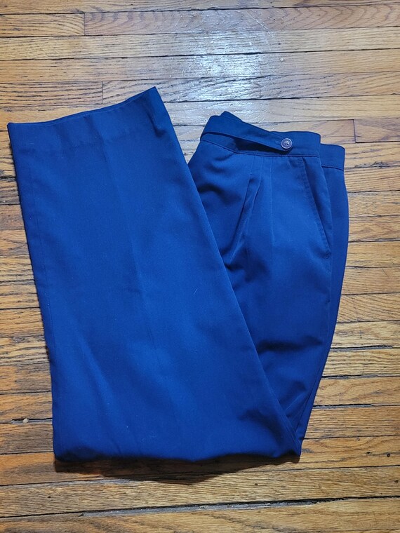 Vintage 60s-70s AstorOne Royal Blue Pleated Slacks | … - Gem