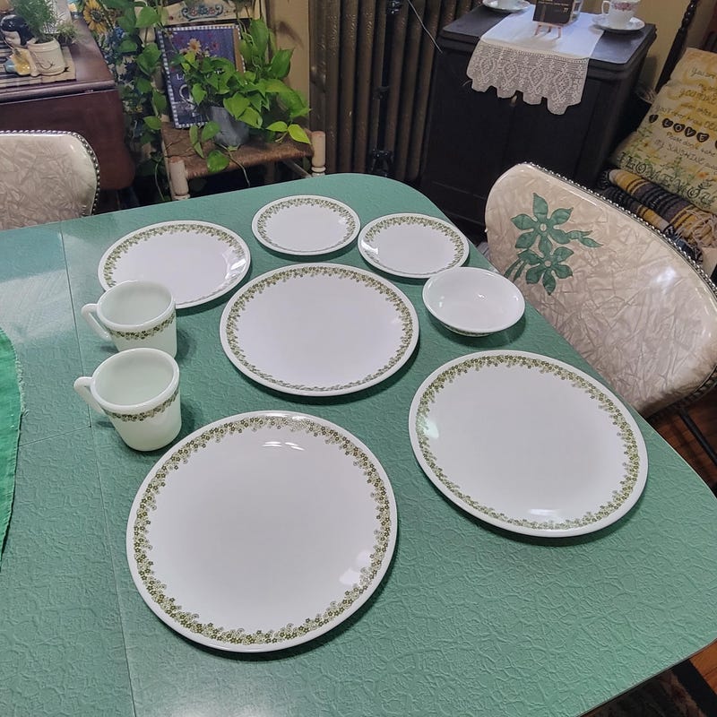 Green Dinnerware - Etsy