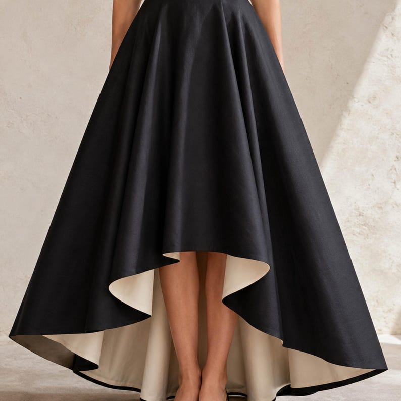 Hi Low Circle Skirt PDF, Fitted Waistband Sewing Pattern - Etsy