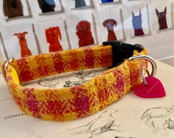 Harris Tweed Dog Collar Macleod Tartan - Etsy