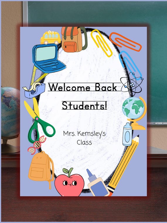 Welcome To School Poster Design